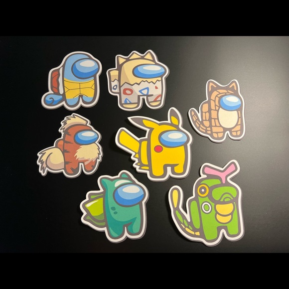 Design | Among Us X Pokemon Sticker Set | Poshmark